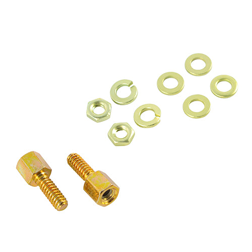 SCREW LOCK KIT/Female, steel material, zinc plating, 4-40 UNC thread s ...