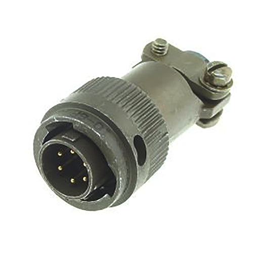 Circular MIL Spec Connector Plug | 6-Contact, MIL-C-26482, Strain Reli ...