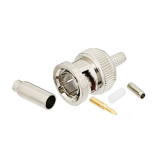 BNC Male Straight Connector | 75Ω, RG179 & RG187 – ECA Solution