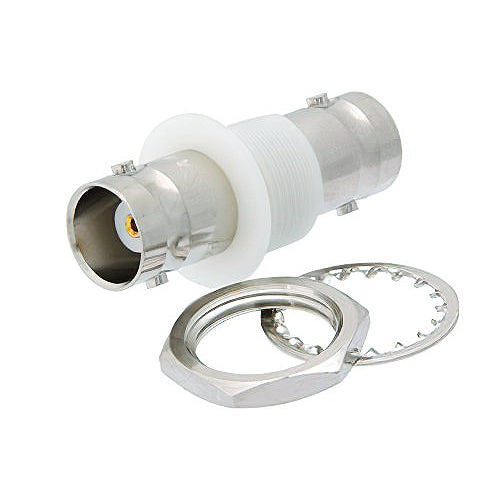 Bulkhead Mount Adapter | Isolated Ground, BNC Female to BNC Female ...